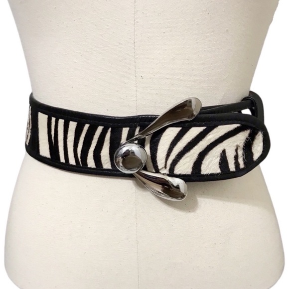 Vintage | Accessories | Vintage Zebra Belt | Poshmark